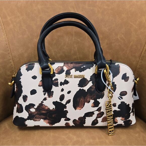 Steve Madden | Bags | New Steve Madden Cow Print Crossbody Handbag ...